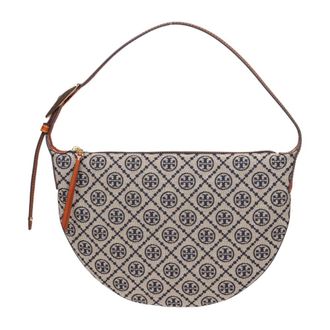Tory Burch Marine Schultertasche mit Monogrammdetails - - Bags - Damen - Mehrfarbig - ONE SIZE