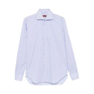 Barba Homme, Chemises, Bleu, Taille: 3XL Chemise &agrave; rayures