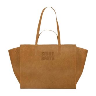 MC2 Saint Barth Sac Jour en daim - Femme - Sacs - Brun - Taille: ONE Size