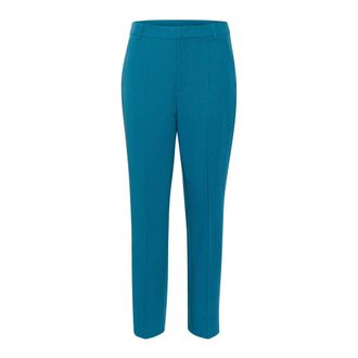 Kaffe Legion Blue Rei&szlig;verschluss-Hose Straight-Leg - - Trousers - Damen - Blau - XS