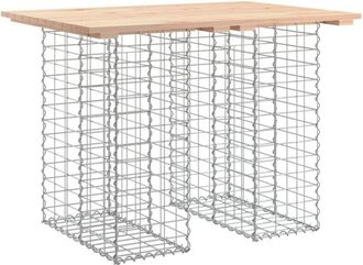 vidaXL Vidaxl - Banc de jardin design de gabion 100x70x72 cm bois massif de pin