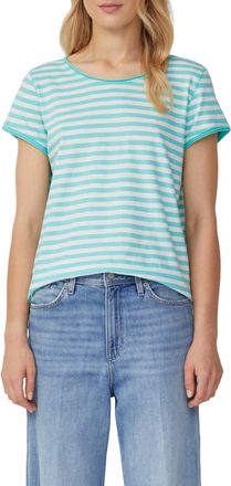 s.Oliver T-Shirt mit Rollkanten und Flammgarnstruktur