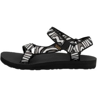 Teva Damen Original Universal Zappy Sandale, schwarz/weiß, 39 EU
