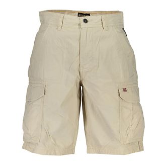 Napapijri Homme, Shorts, Beige, Taille: W36 Short Bermuda Beige avec Logo