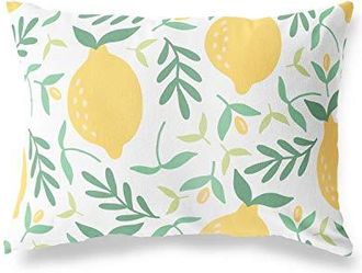 Bonamaison Le Jardin du Lin Kissen Zierkissenbezug Zufälliges Muster Kissenbezug, Weich Bequem, Für Zuhause Autos Büro Sofa Wohnzimmer Couch Schlafzimmer Dekor, 