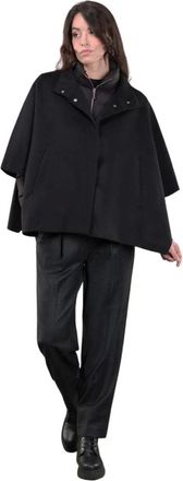 Moorer Femme, Vestes, Noir, Taille: 38 FR Resia Short Cape