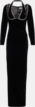 Rasario Verzierte Robe aus Samt