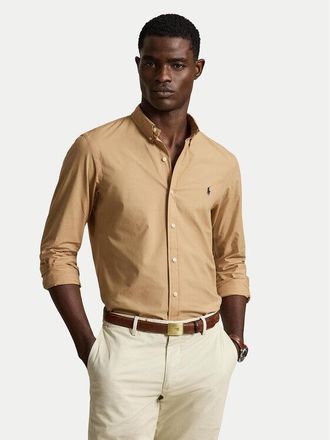 Polo Ralph Lauren Hemd 710929348503 Dunkelbeige Slim Fit