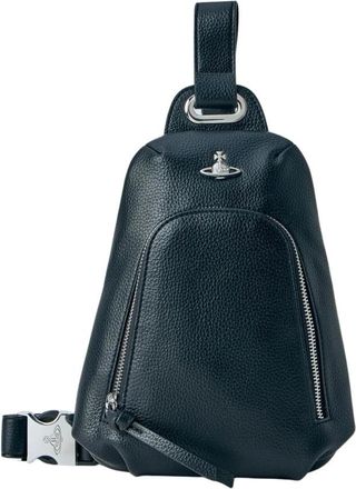 Vivienne Westwood Homme, Sacs, Noir, Taille: ONE Size Leather Crossbody Bag