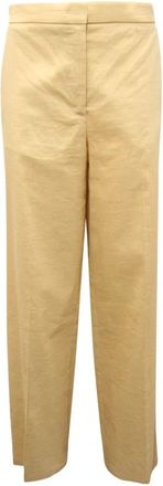 Pinko Pinko, Femme, Pantalons, Brun, Taille: 38 FR Jacopone Wide Leg Pantalons