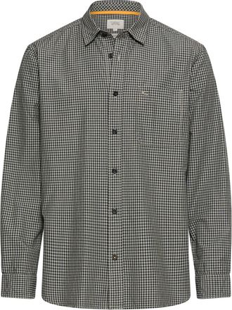 Camel Active Karohemd CAMEL ACTIVE, Herren, Gr. XXL, N-Gr, schwarz navy, Web, Obermaterial: 100% Baumwolle, kariert, normal h&uuml;ftbedeckend, Rundhals, 2-Knopf-Mansch