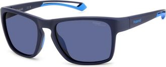 Polaroid Homme, Accessoires, Bleu, Taille: 56 MM 7052/S Lunettes de soleil