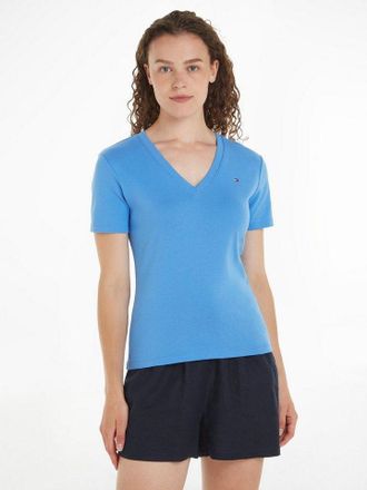 Tommy Hilfiger T-Shirt CODY V-NECK SHORT SLEEVE mit V-Ausschnitt, Baumwolle, Slim Fit