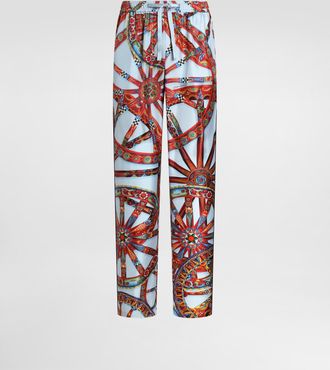 Dolce & Gabbana Hose Vanity Aus Twill Mit Carretto-print - Mann Collection Multicolor 48