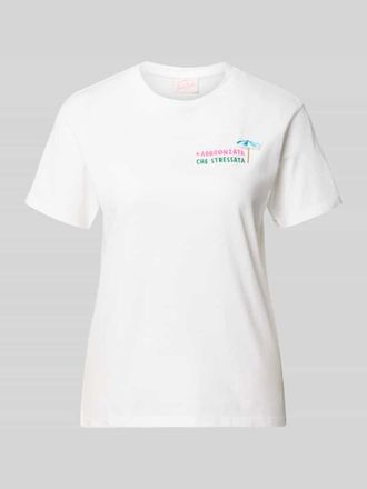 MC2 Saint Barth T-Shirt mit Motiv- und Statement-Stitching Modell EMILIE