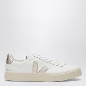 Veja Campo Sneaker aus wei&szlig;em und Platinleder