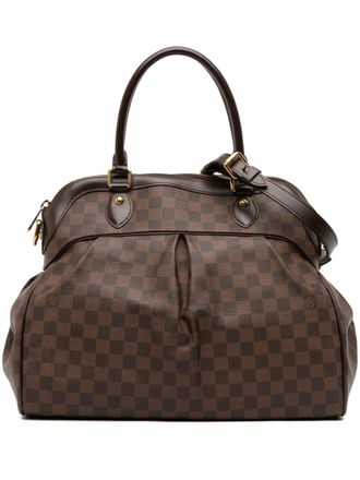 Louis Vuitton sac à main Trevi GM en toile Damier Ébene (2009) - Marron