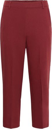 Kaffe Cropped Hosen - - Trousers - Damen - Rot - S