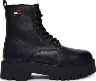 Tommy Jeans Schn&uuml;rschuhe Tommy Jeans Tjw Platform Boots Wl EN0EN03159 Schwarz