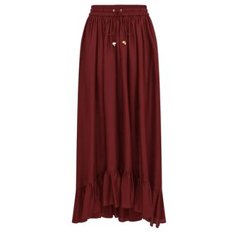 Zimmermann Femme, Jupes, Rouge, Taille: 36 FR Aster Maxi Skirt