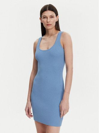 Michael Kors Strickkleid MS5830I33D Blau Slim Fit