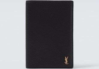 Saint Laurent Porte-cartes Cassandre en cuir