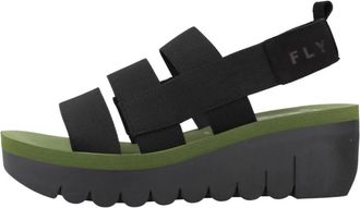 FLY London Femme, Chaussures, Noir, Taille: 38 EU Sandalia Yere