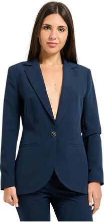 Yes-Zee YES Zee, Femme, Vestes, Bleu, Taille: 36 FR Veste crois&eacute;e