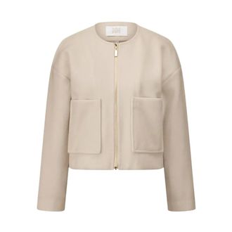 Riani Veste zipp&eacute;e - Femme - Vestes - Beige - Taille: 40 FR