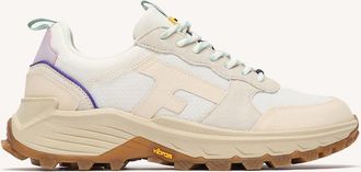 Faguo Baskets blanc et beige - HAZEL MONSTERA