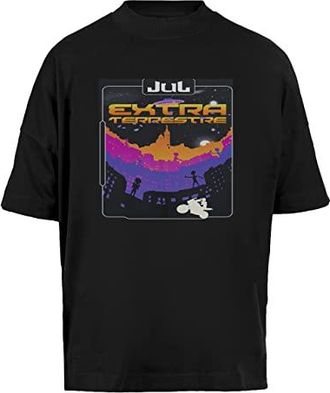 Vendax Extraterrestrial Jul Shop Unisex T-Shirt Ample Manches Courtes Homme Femme Noir Baggy T-Shirt Short Sleeves Black