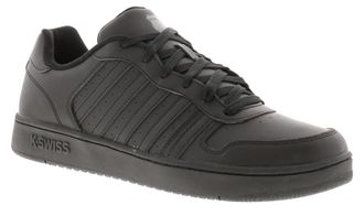 K-Swiss K-Swiss Herren Schuhe Court Palisades Leder Schn&uuml;rschuh schwarz