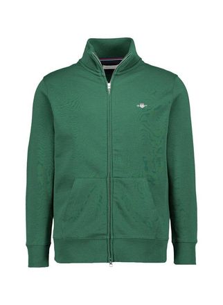 GANT Herren Sweatjacke grün unifarben