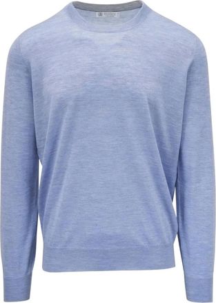Brunello Cucinelli pull à col rond - Bleu