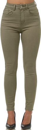 Elara Super High Waist Damen Hose Chunkyrayan EL12 Khaki 44 (2XL)