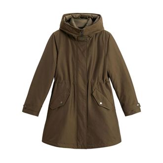 Woolrich Femme, Manteaux, Vert, Taille: 42 FR Parka Verte