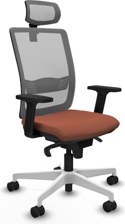 Piqueras y Crespo B&uuml;rostuhl braun Haches mit 2D-Armlehnen, h&ouml;henverstellbare Lendenwirbelst&uuml;tze und Kopfteil, h&ouml;henverstellbar und neigbar. Ausgestattet mit 5 Positione