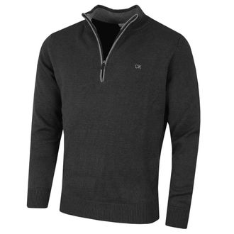 Calvin Klein Golf Herren Baumwollpullover - Charcoal - XXXXL