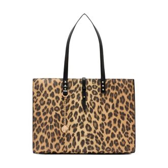 Liu Jo Femme, Sacs, Brun, Taille: ONE Size Sac bandoulière imprimé animal avec breloque logo