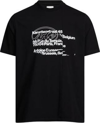 Arte T-shirt imprim&eacute; &agrave; col rond en coton