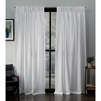 Exclusive Home Curtains Loha PP 1 Paar Pane, Polyester, Winter, 27 W x 84 L (Pack of 2)