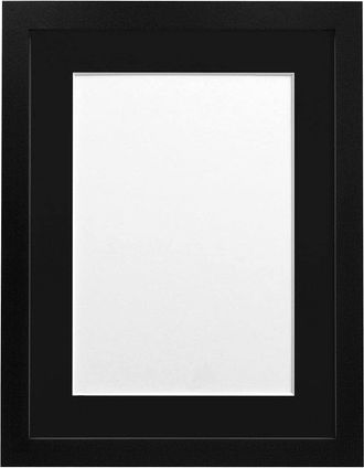 Frames by Post H7 Bilderrahmen mit schwarzem Passepartout, A2, Bildgröße A3, 3 Stück, Schwarz