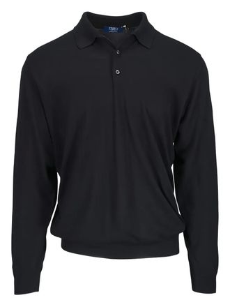 Fedeli polo &agrave; manches longues - Noir