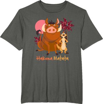 Disney The Lion King Timon & Pumbaa Hakuna Matata Face Front T-Shirt
