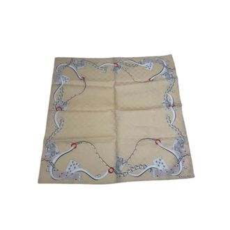 Celine Foulard en toile Pre-owned - Femme - Pre-owned - Beige - Taille: ONE Size