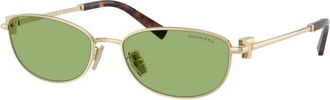 Tiffany & Co. unisex, Accessoires, Jaune, Taille: 56 MM Tf3115 Oval Lunettes de soleil