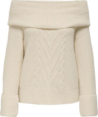 Only Onlluna Ls Off Shoulder Pullover KNT