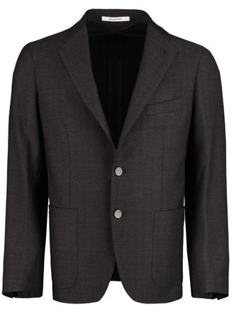 Tagliatore blazer boutonn&eacute; &agrave; revers pointus - Marron