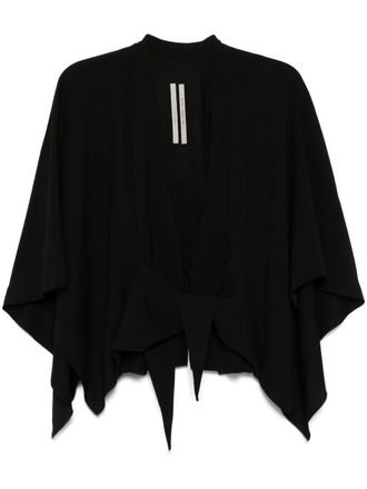 Rick Owens veste à col demi-lune - Noir