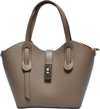 Anna Luchini Beige Rindsledertasche